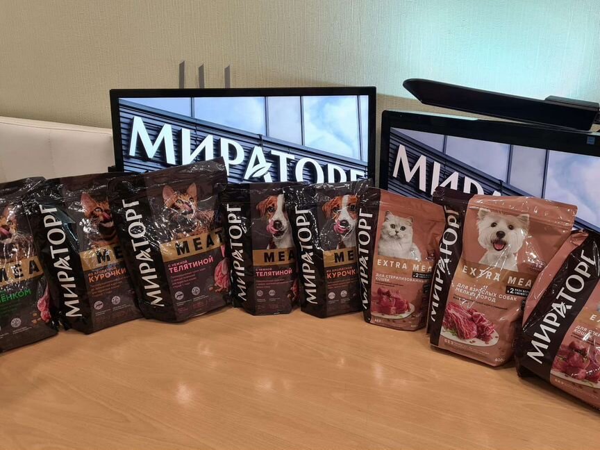 Корма для кошек и собак Мираторг