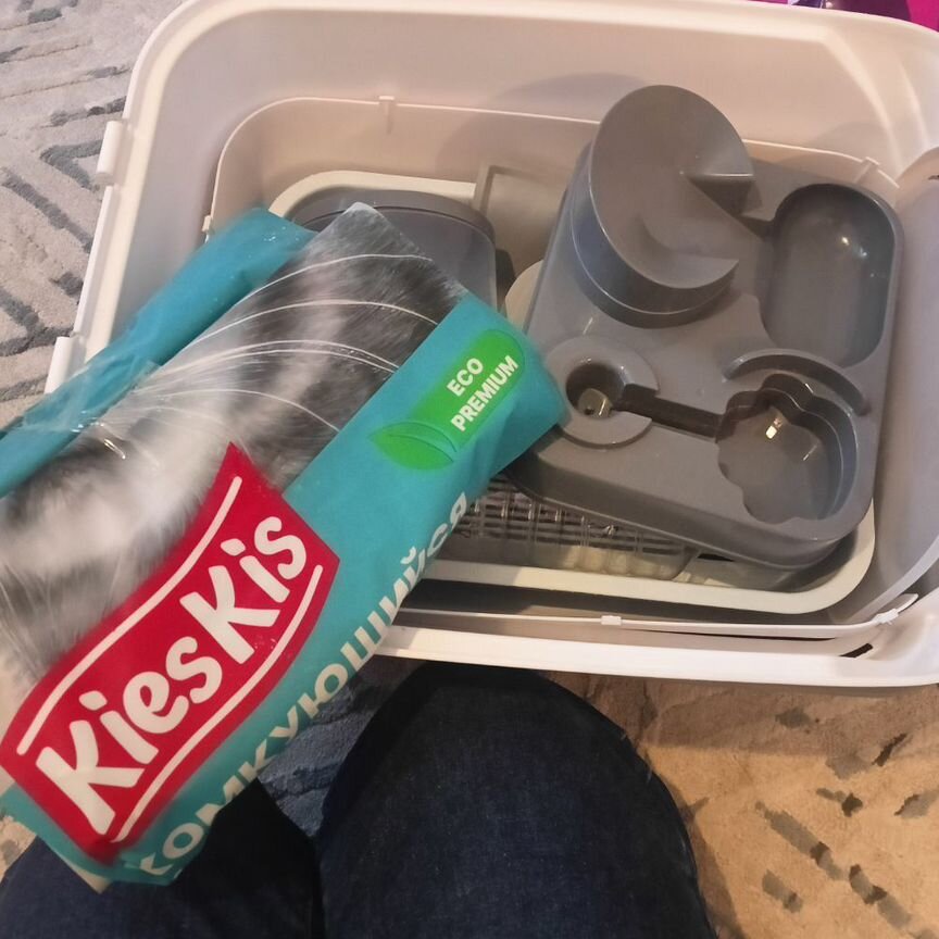 Кошачий туалет закрытый