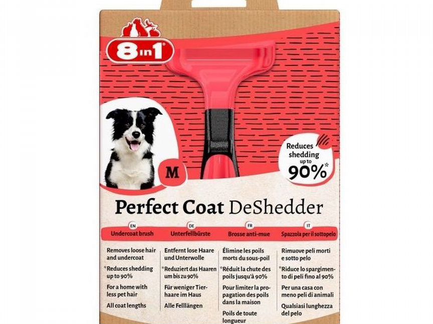 DeShedder Дешеддер 8in1 для собак M для средних со