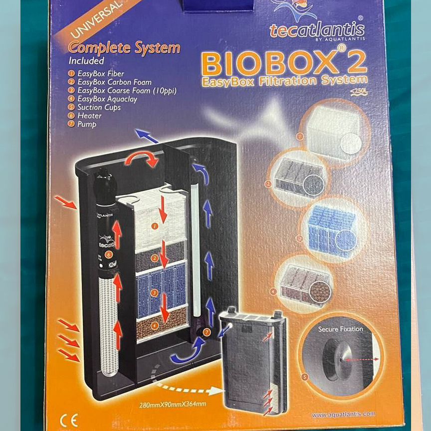 Фильтр для аквариума aquatlantis biobox 2 с нагрев