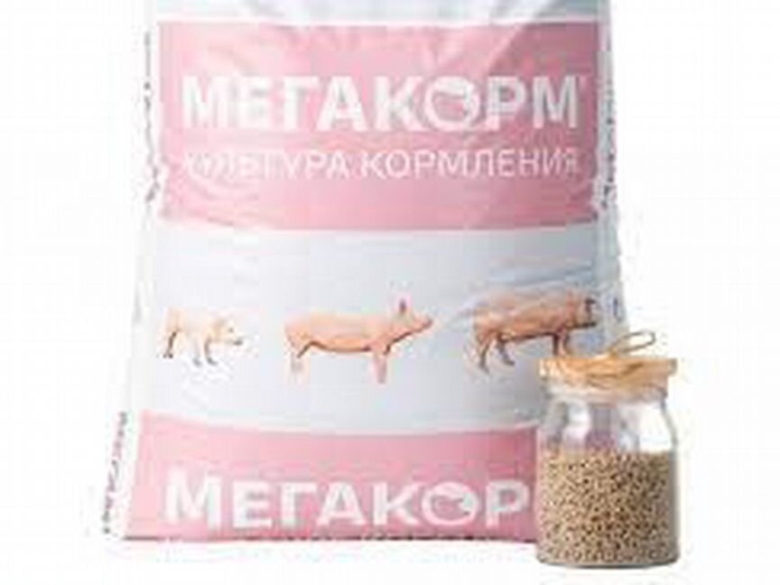 Мега корм комбикорм для поросят 25кг