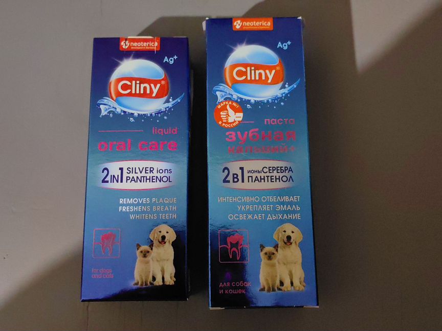 Cliny паста и жидкость для собак и кошек