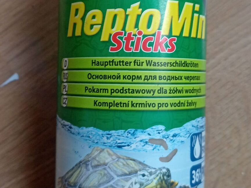 Корм для водных черепах reptomin