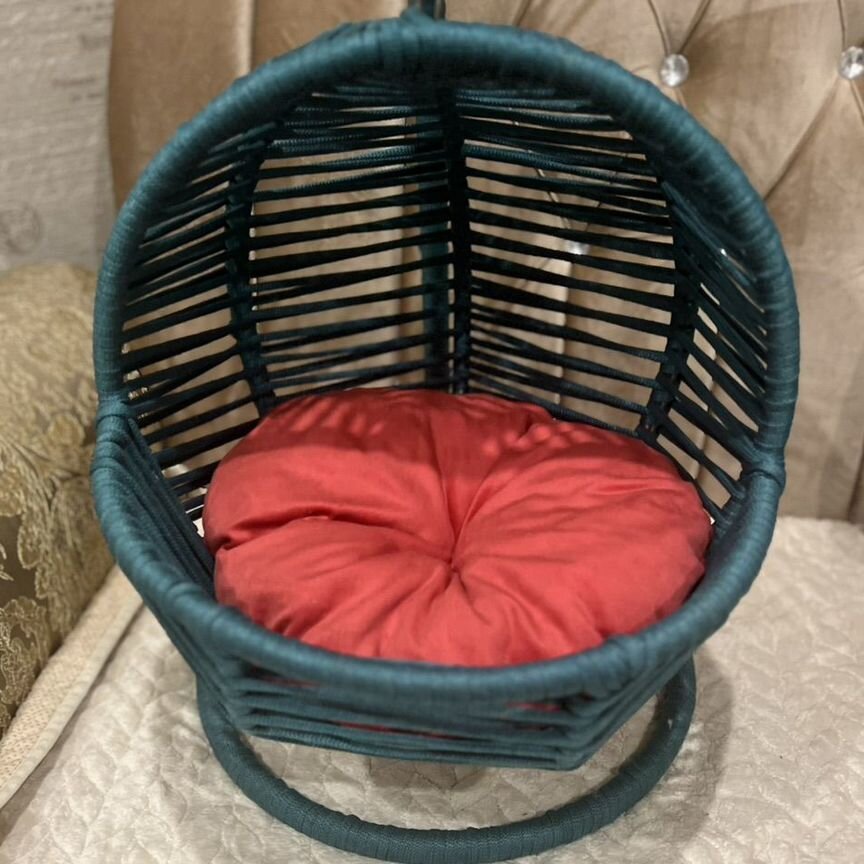 Подвесное кресло кокон для кошек