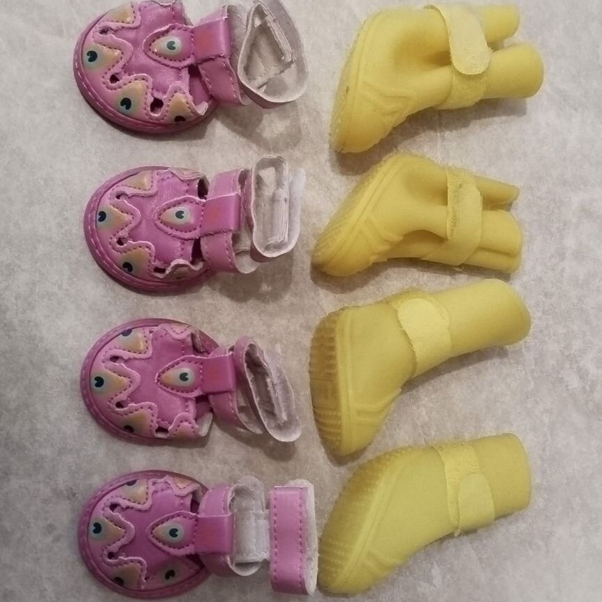 Обувь для маленьких собак, 2 пары, размер 3, 4