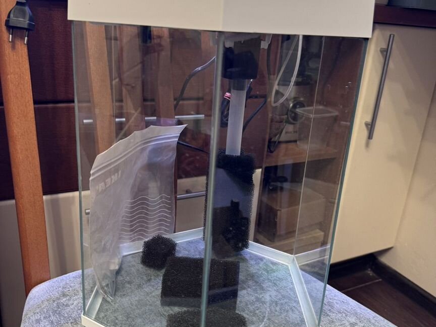 Аквариум "Hexagon", 22л, белый, AA Aquarium