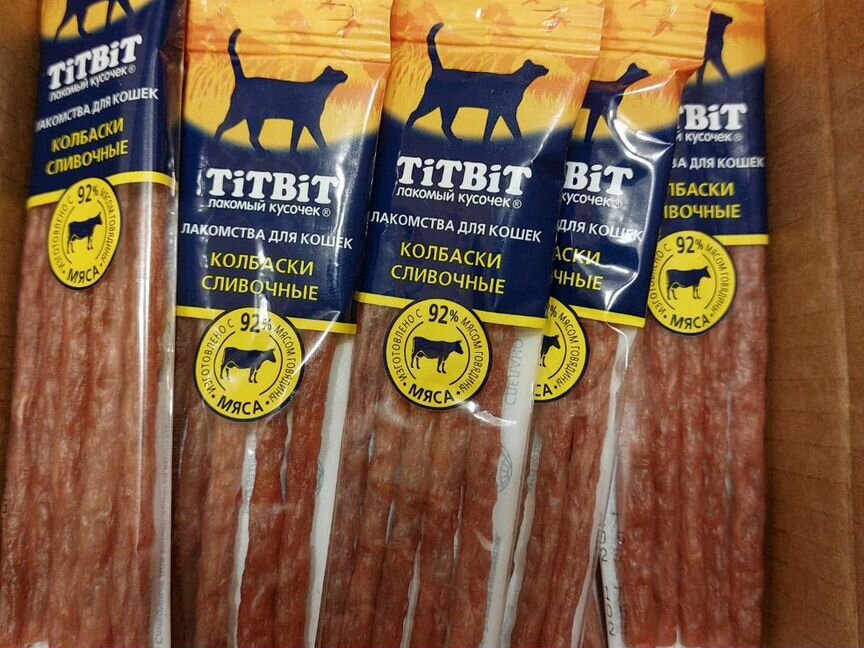 Лакомство для кошек titbit Колбаски
