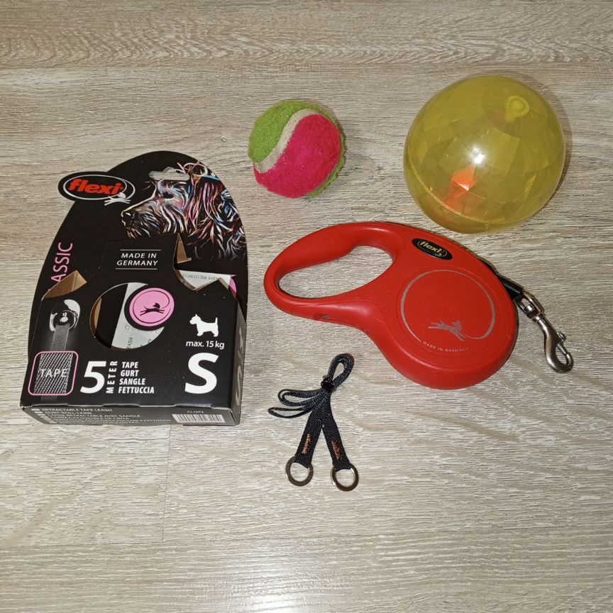 Рулетка поводок 5м   мячи