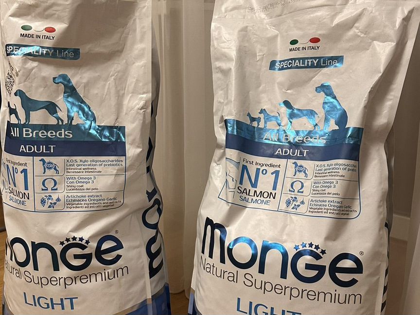 Сухой Корм для собак Monge light (за 2 мешка)