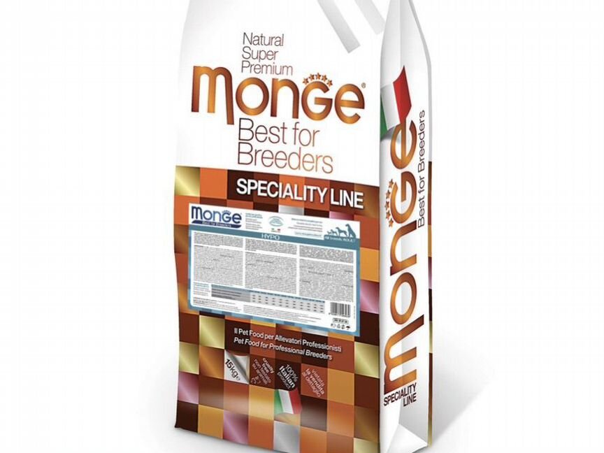 Корм для собак monge 15 кг