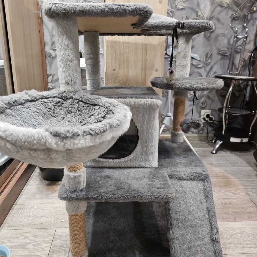 Кошачик домик-лежанка 3-х секционный