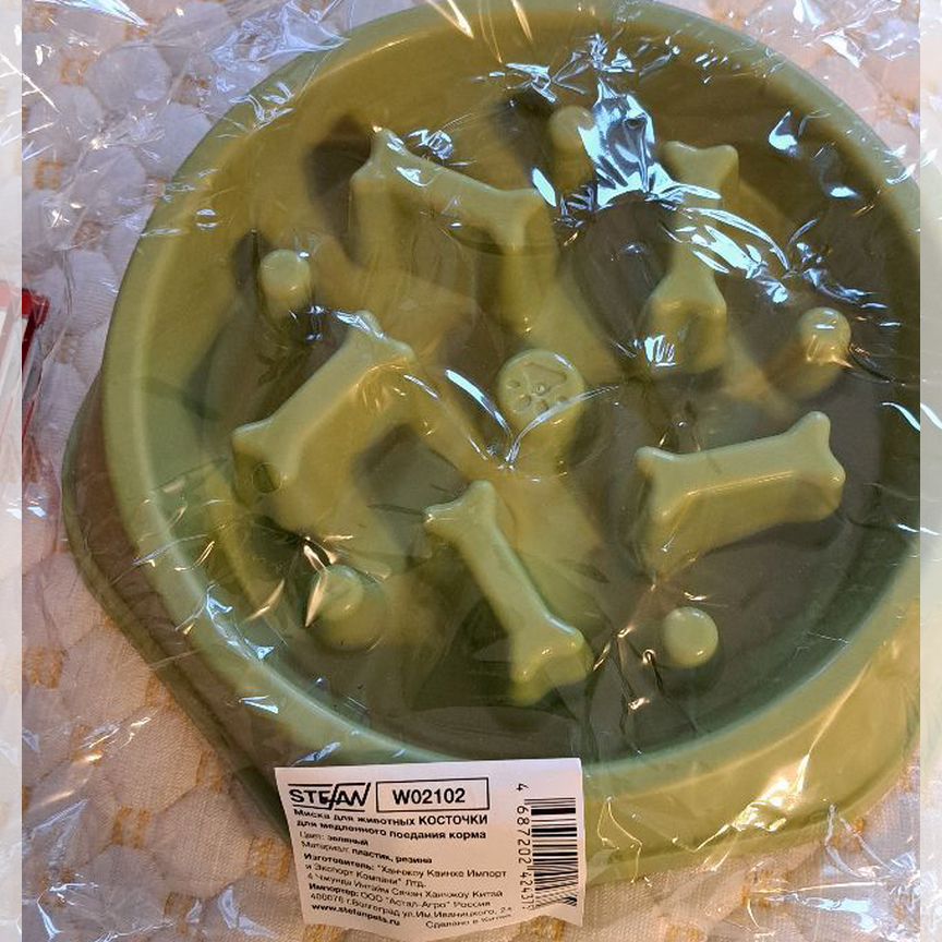 Миска для животных для медленного поедания корма