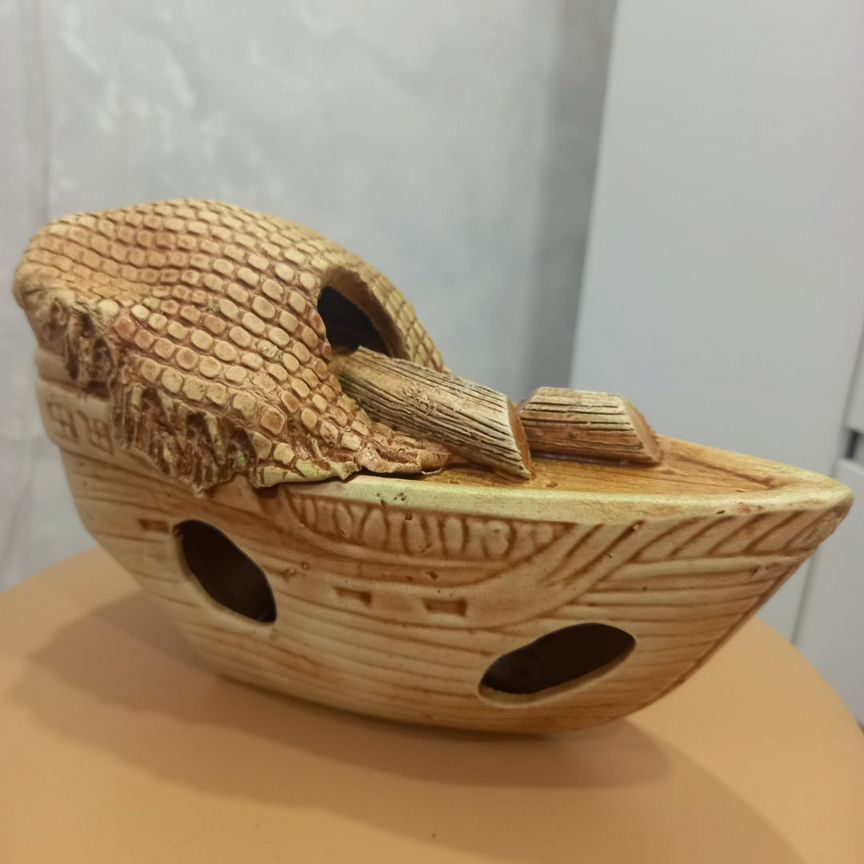 Грот "затонувший корабль" для аквариума
