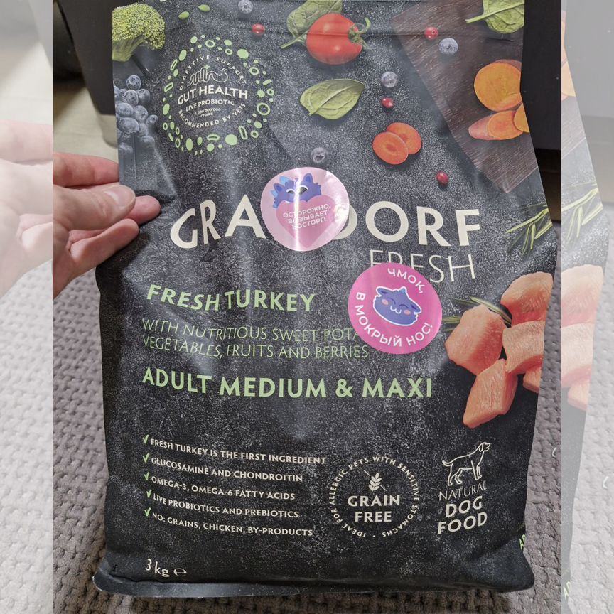 Корм для собак сухой grandorf индейка