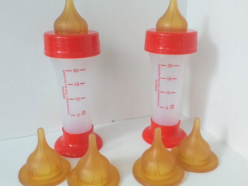 Бутылочка-рожок для выкармливания котят