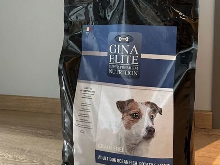 Сухой корм для собак Gina elite ocean fish с рыбой