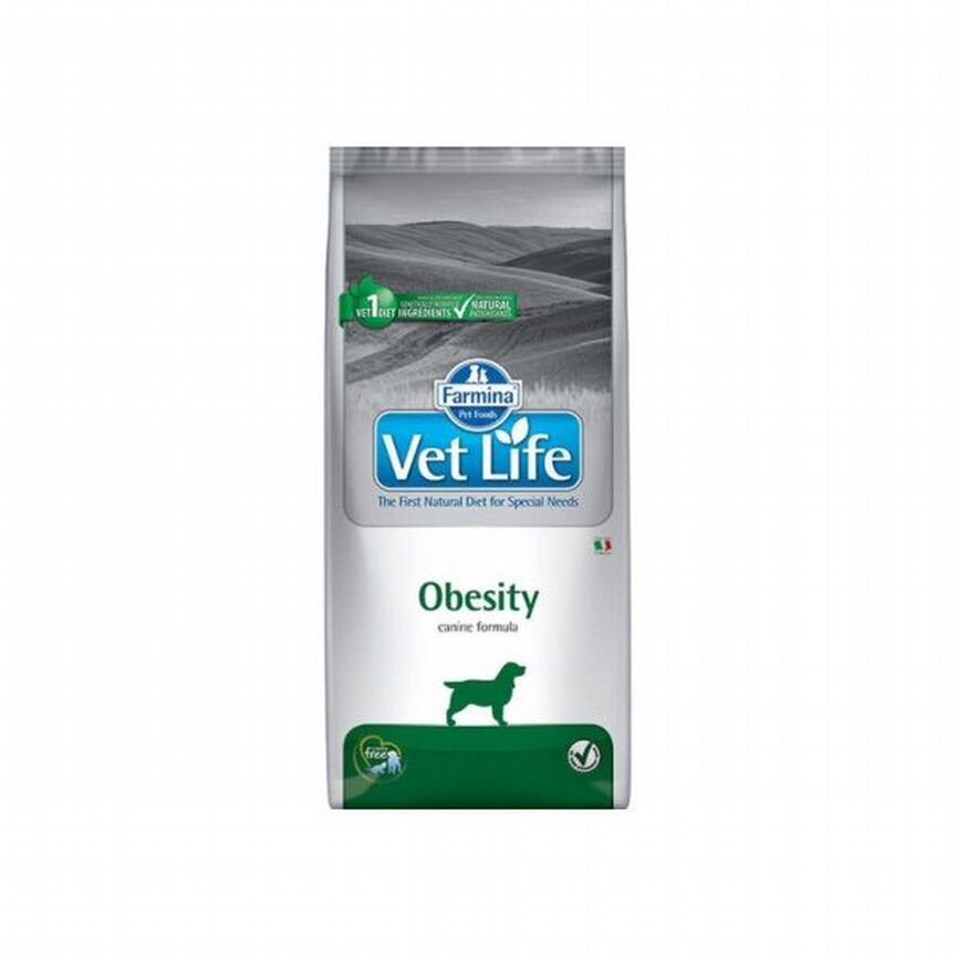 Корм для собак farmina vet life obesity