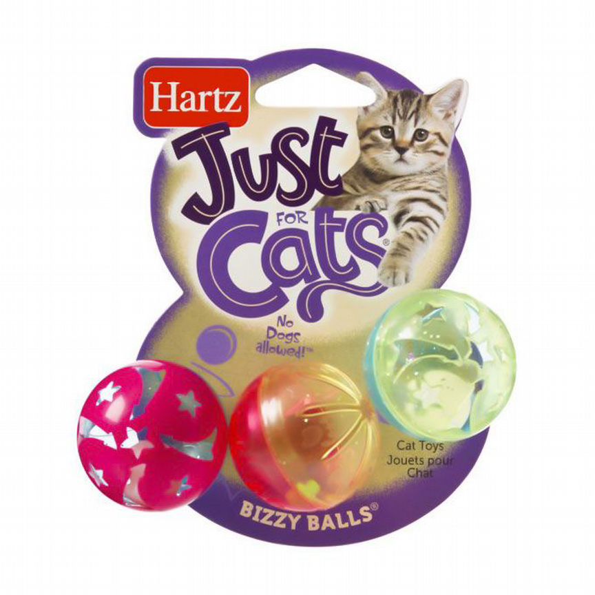 Hartz Just for Cats Три мячика с колокольчиками
