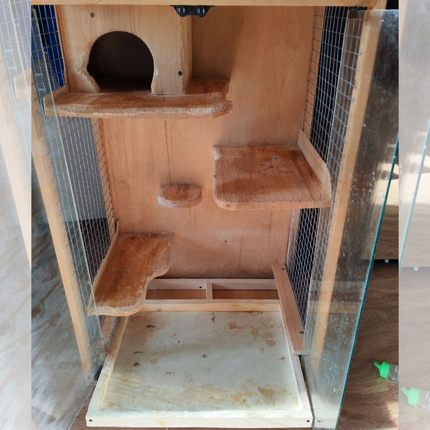 Клетка-витрина для грызунов