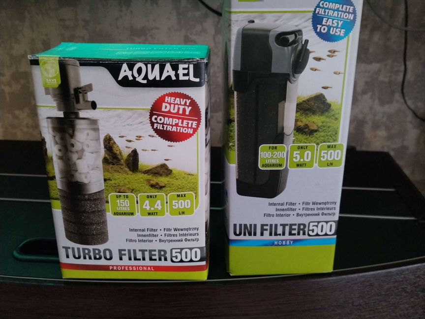 Рыбки, мох, фильтра aquaei