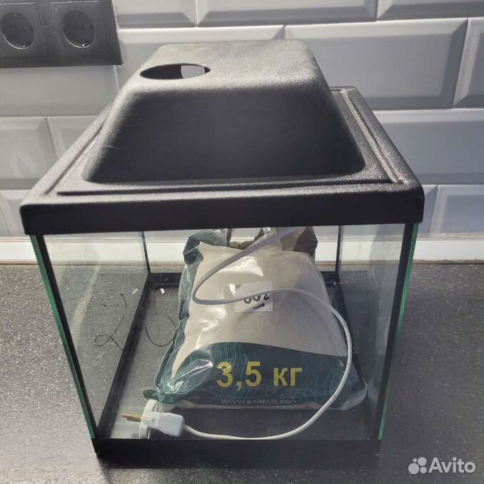 Аквариум куб 20л со светом