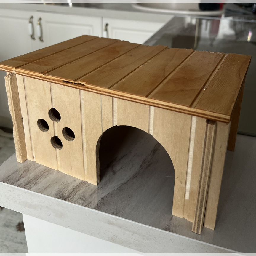 Домик для грызунов деревянный