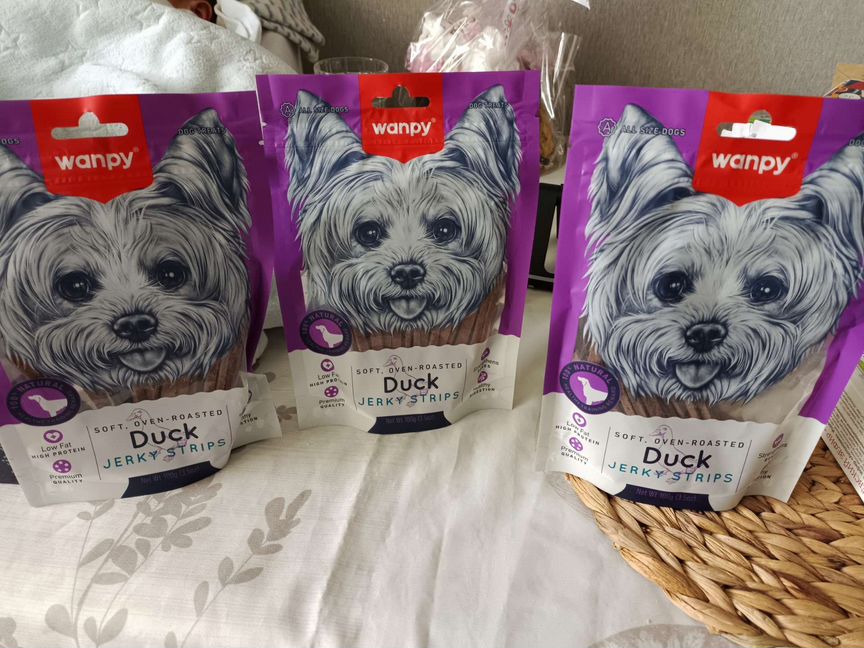 Wanpy Dog утиная соломка 100 г