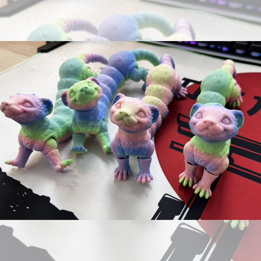 Игрушки на 3D принтере хорек