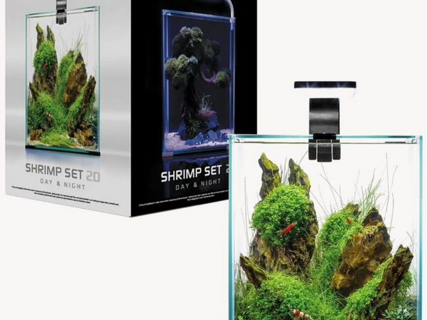 Aквариум aquael shrimp SET черный (19 л)