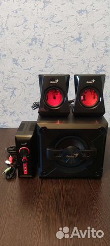Колонки для компьютера с сабвуфером "Genius" купить в Иноземцево кп с ...