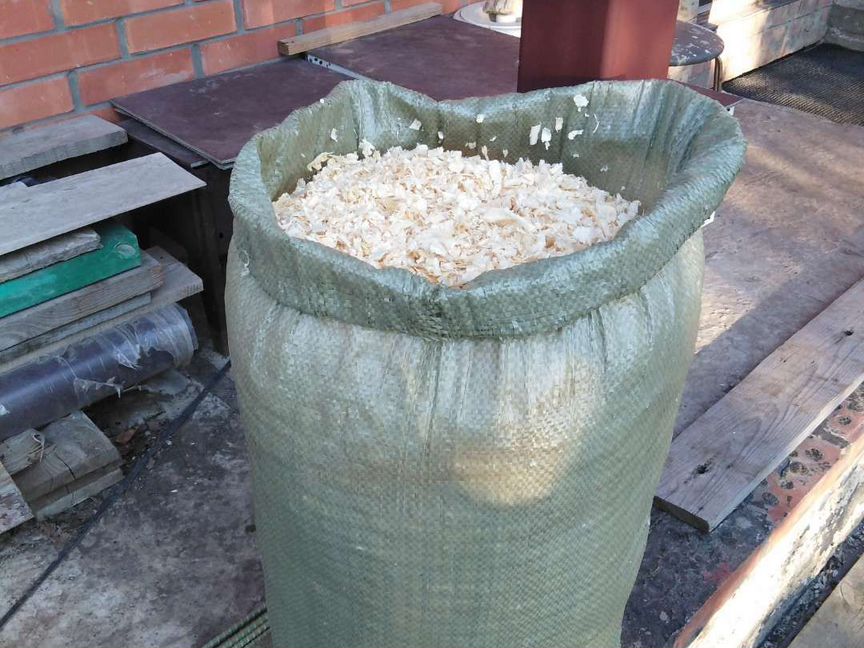Опилки стружка в мешках