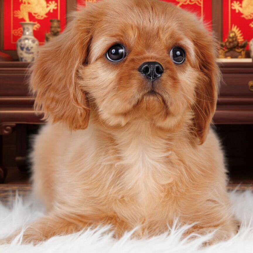 Кавалер кинг-чарльз-спаниель, щенок