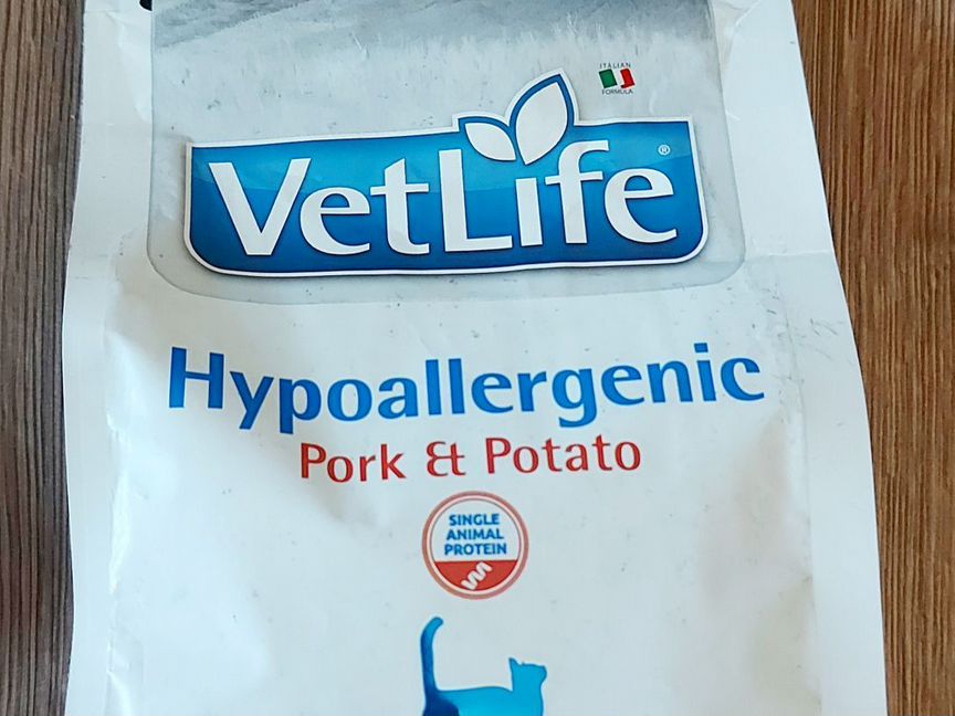 Корм для кошек гипоалергенный VetLife
