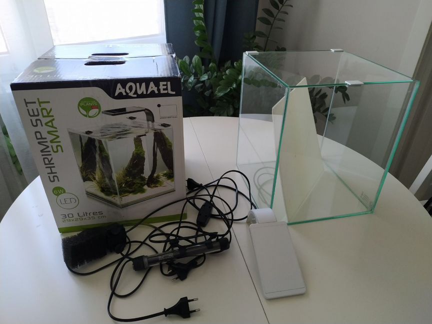 Аквариум Aquael Shrimp Set SMART LED plant II белы