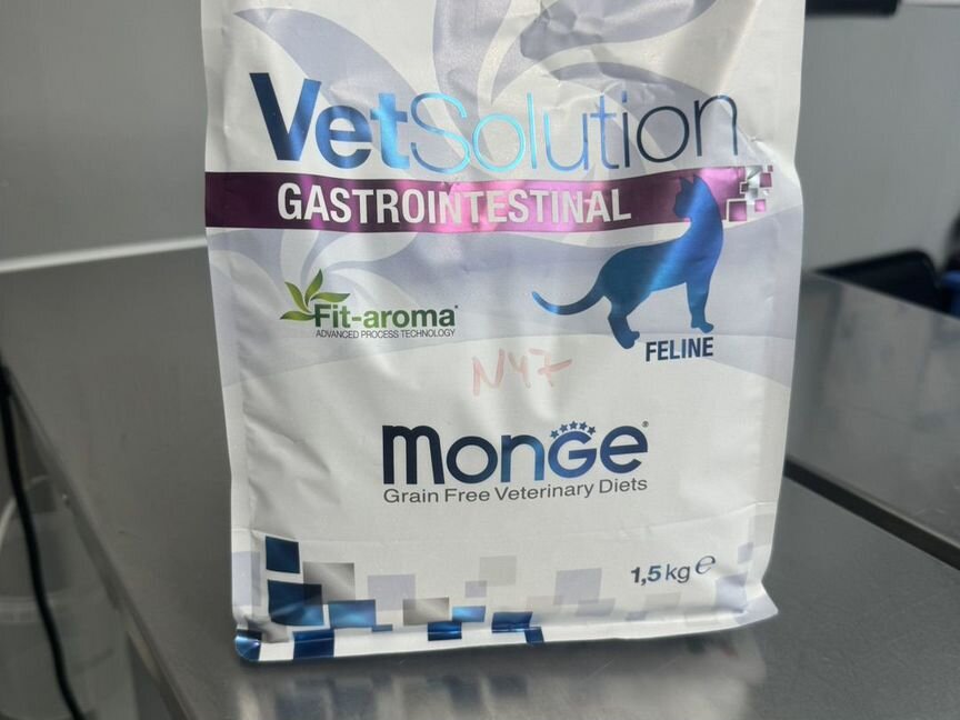 Корм для кошек monge gastrointestinal 1.5 кг
