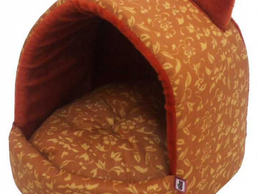 76092 дом эстрада с ушками бязь+плюш 42*36*36 см