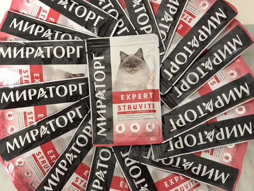 Корм для кошек мираторг expert struvite