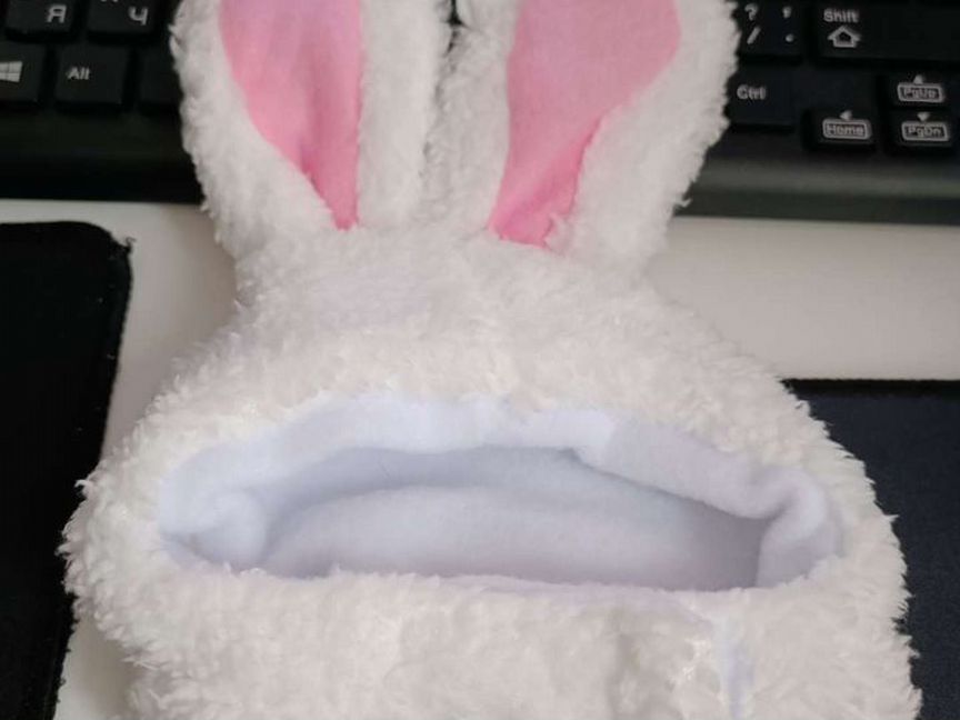 Шапка с ушками для котика