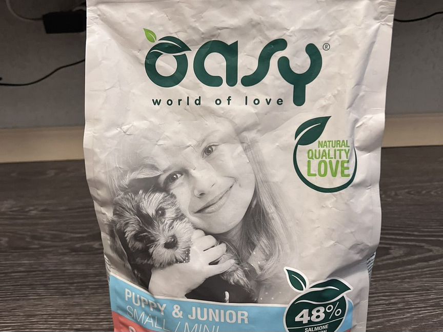 Корм для собак и щенков oasy