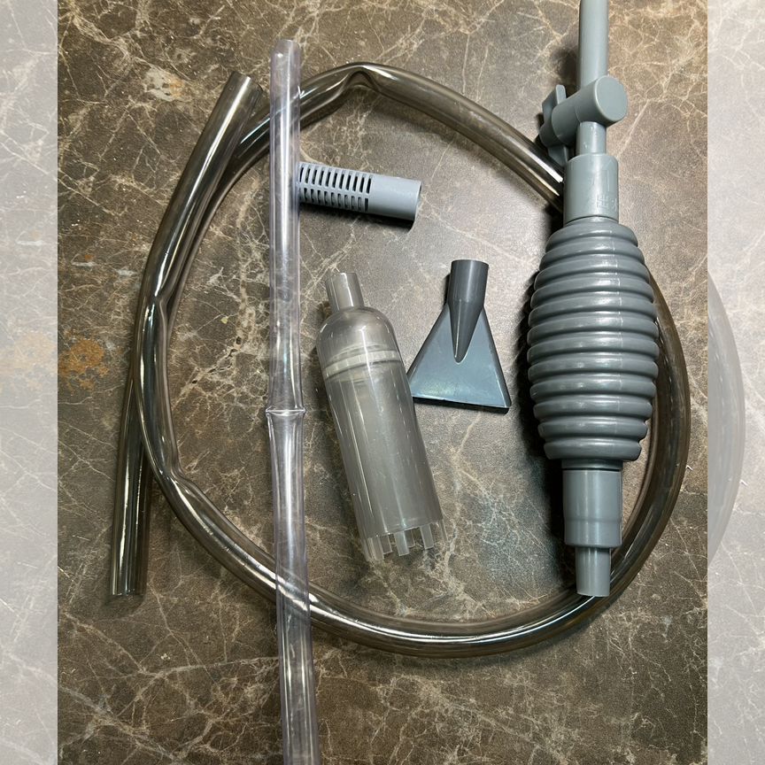 Аквариумный сифон с грушей для очистки грунта