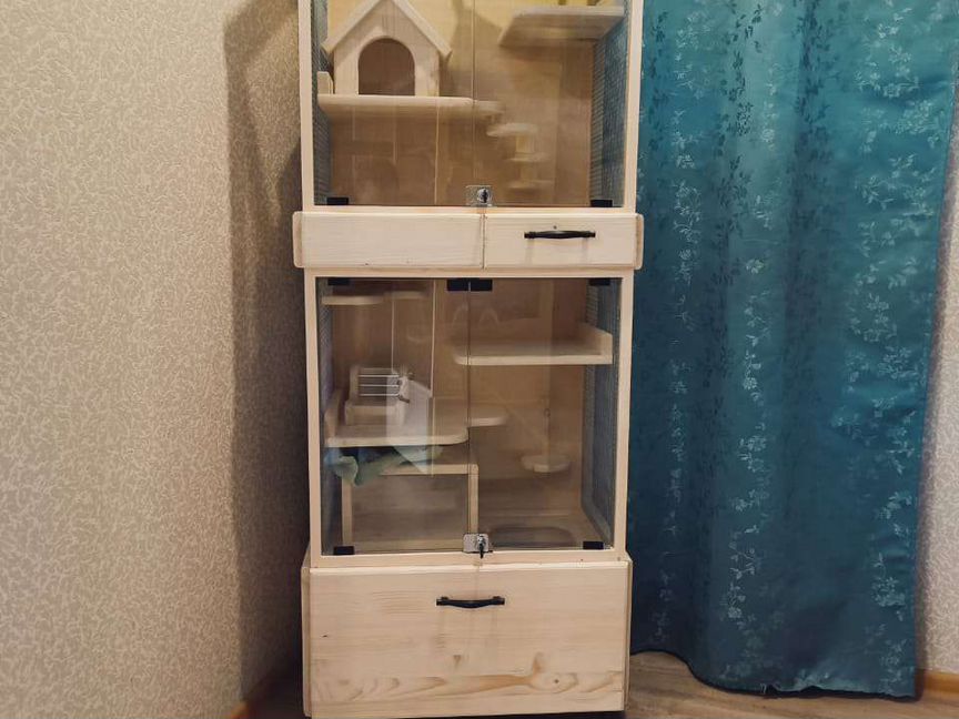 Витрина-клетка для шиншилл дегу белок