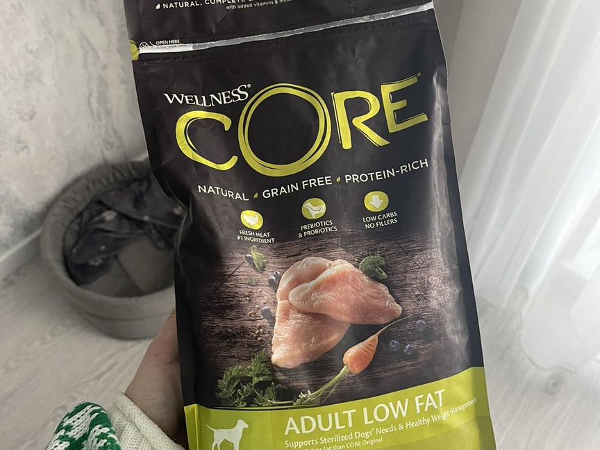 Корм для собак wellness core
