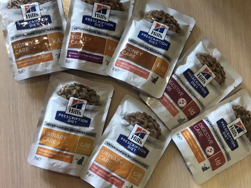 Лечебный корм для кошек Hills c/d, k/d, i/d