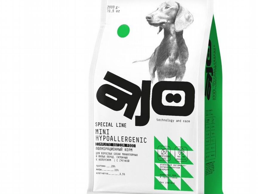 Сухой корм для собак склонных к аллергиям 12кг