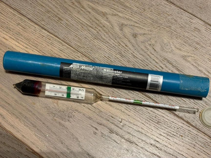 Ареометр с термометром для аквариума