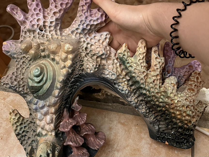 Декор коралл в аквариум