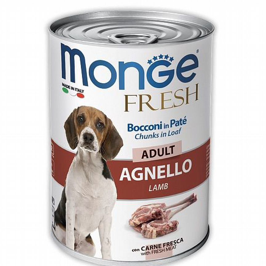 Корм для собак monge ягненок