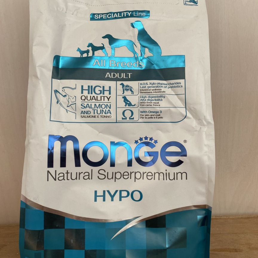 Корм для собак monge hypo