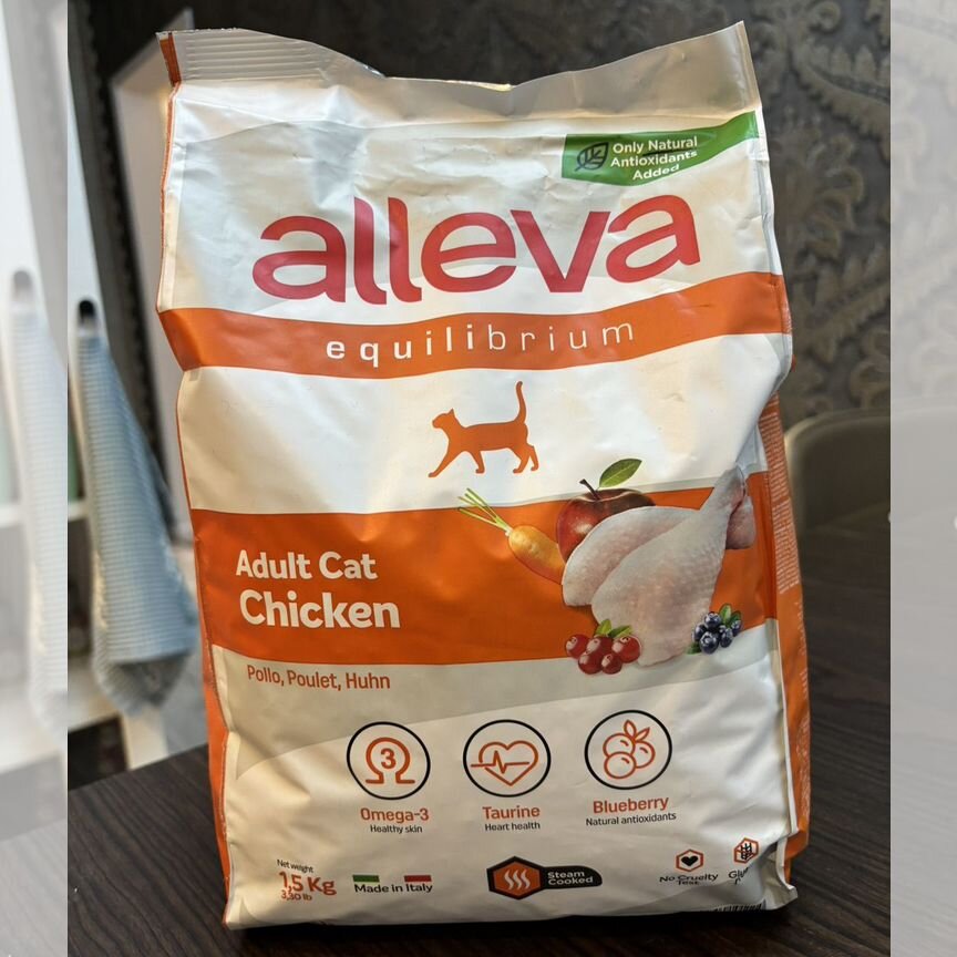 Корм для кошек Alleva 1,5кг