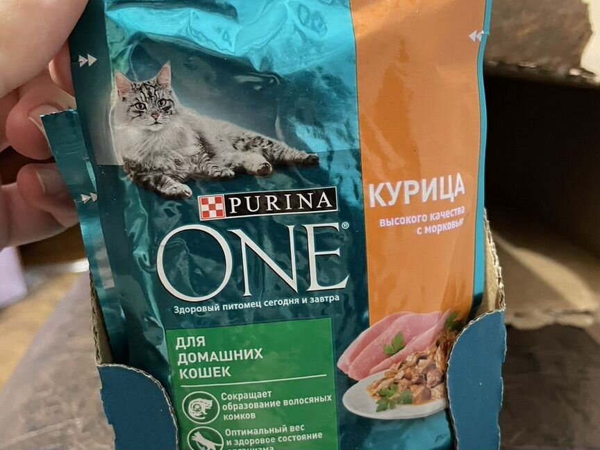 Корм для кошек purina one пауч